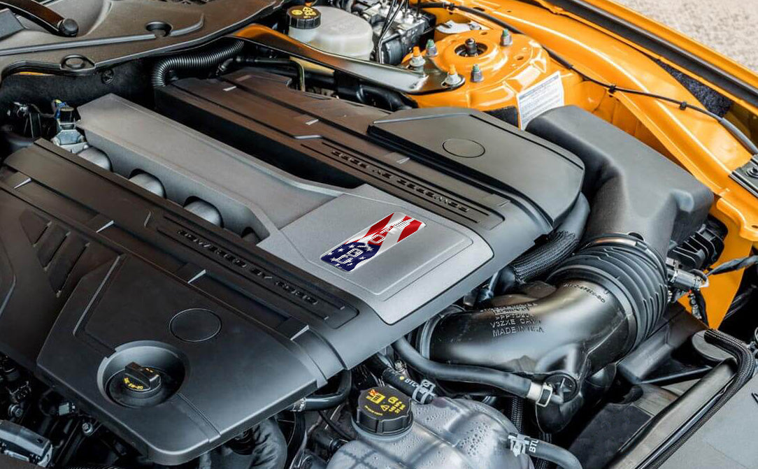 Aluminum Engine Cover Plate [S18] Flag 1 Coyote (2018-2023 Mustang ...